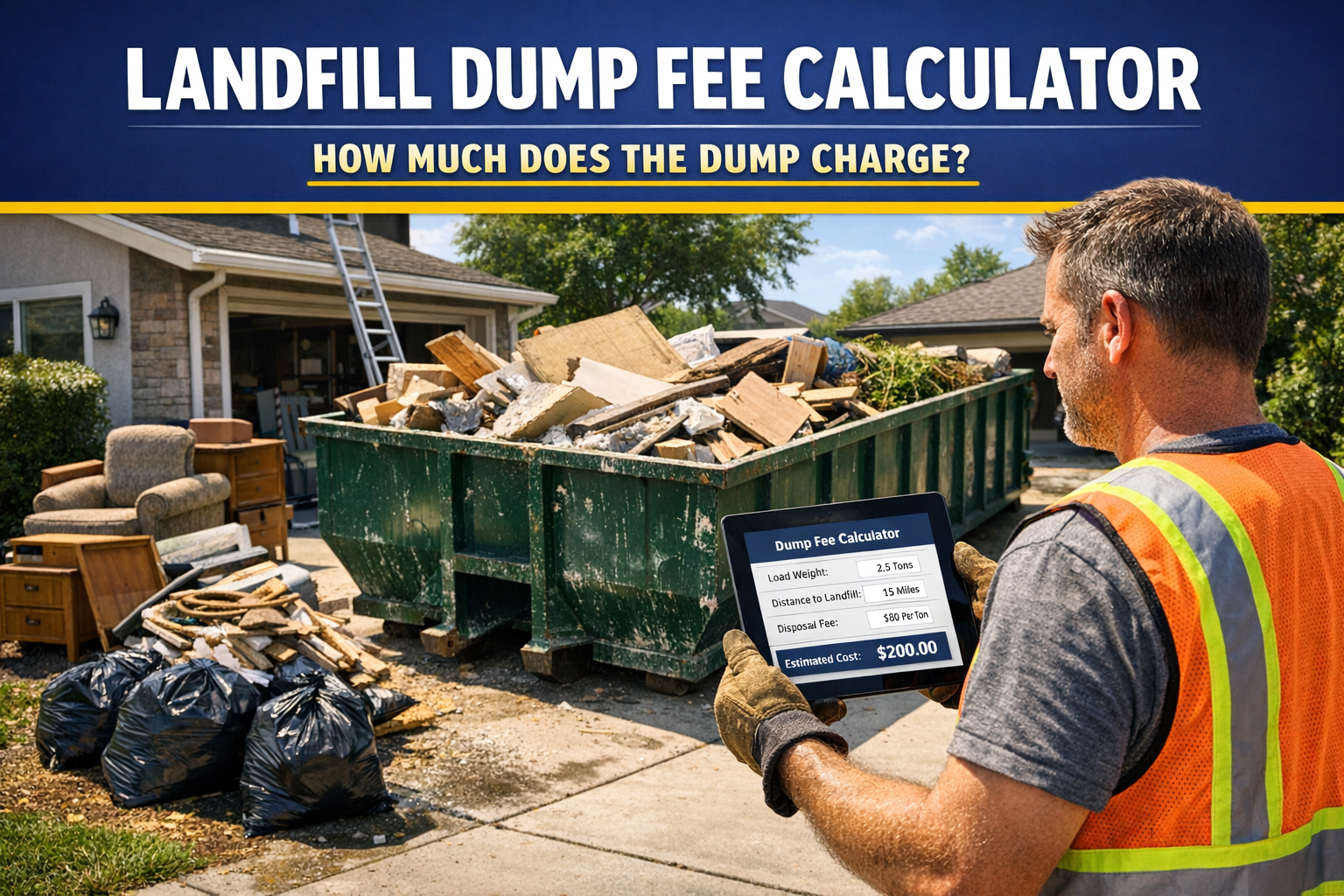 Dump Fee Calculator (2026) — See What the Landfill Charges